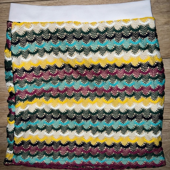 Jade | Skirts | Colorful Lace Mini Skirt | Poshmark